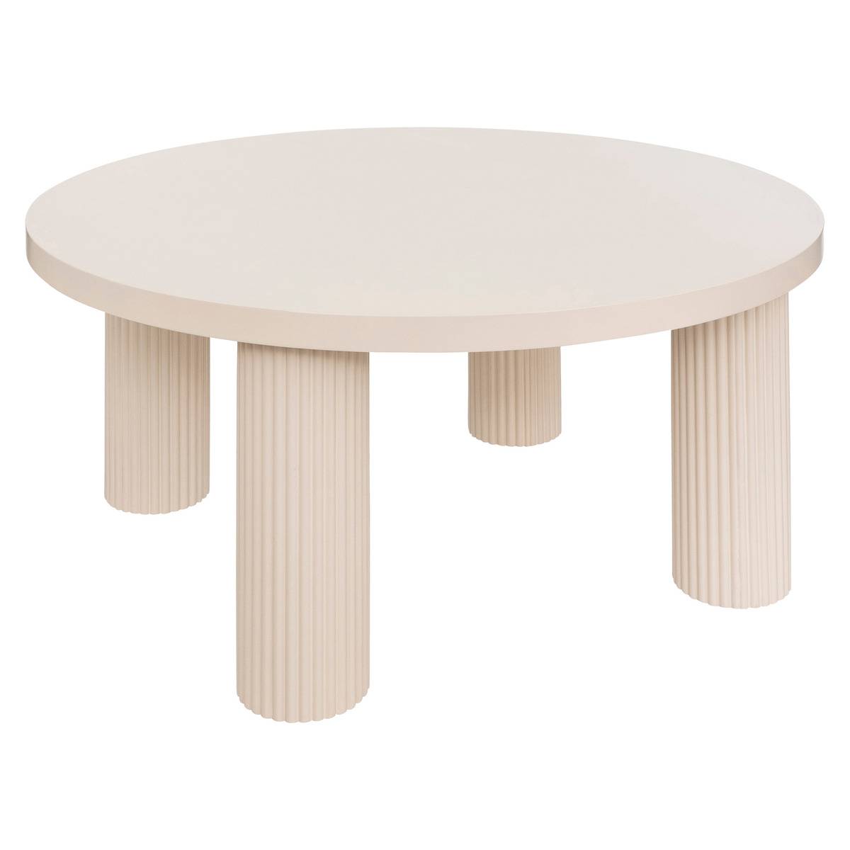 Table basse Tella beige D70cm - Atmosphera créateur d'intérieur | Leroy ...