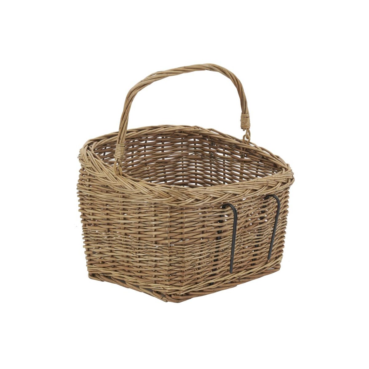 Panier pour vélo en osier buff et métal Aubry Gaspard | Leroy Merlin