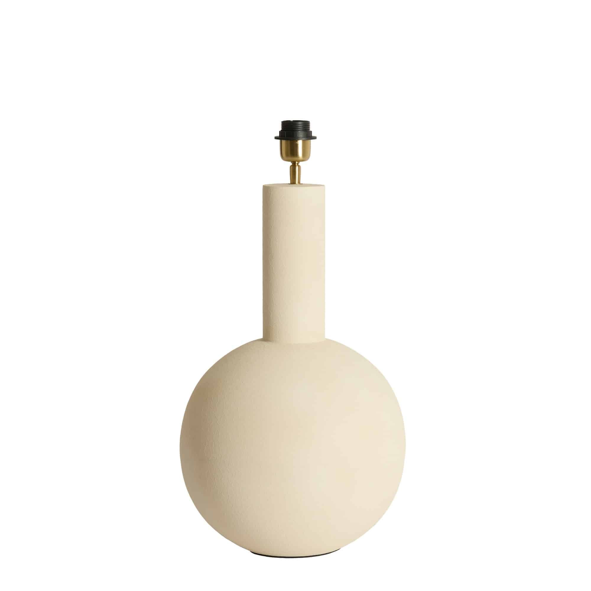 Pied de Lampe Benao - Crème - Ø31x53cm - Light & Living | Leroy Merlin