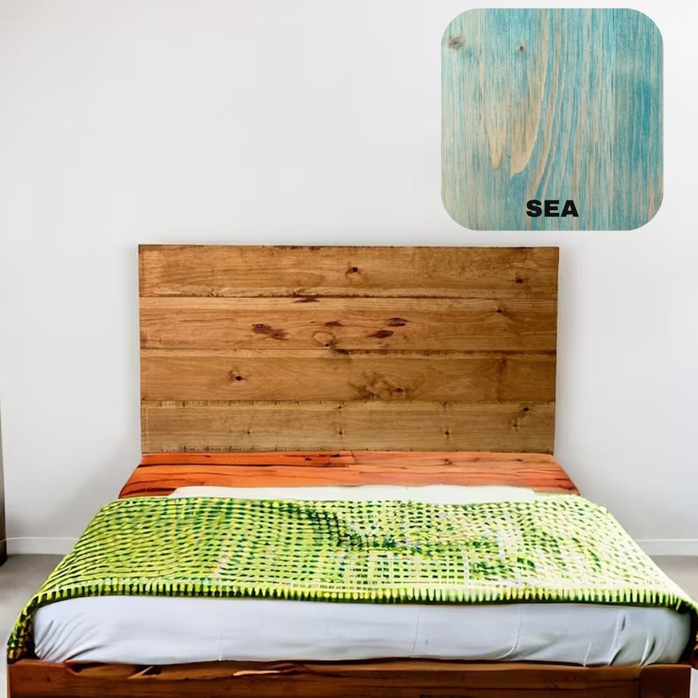 RAW WOOD® Tête de Lit | Modèle Fuji | Finition Sea | 190x60cm | Faite à ...