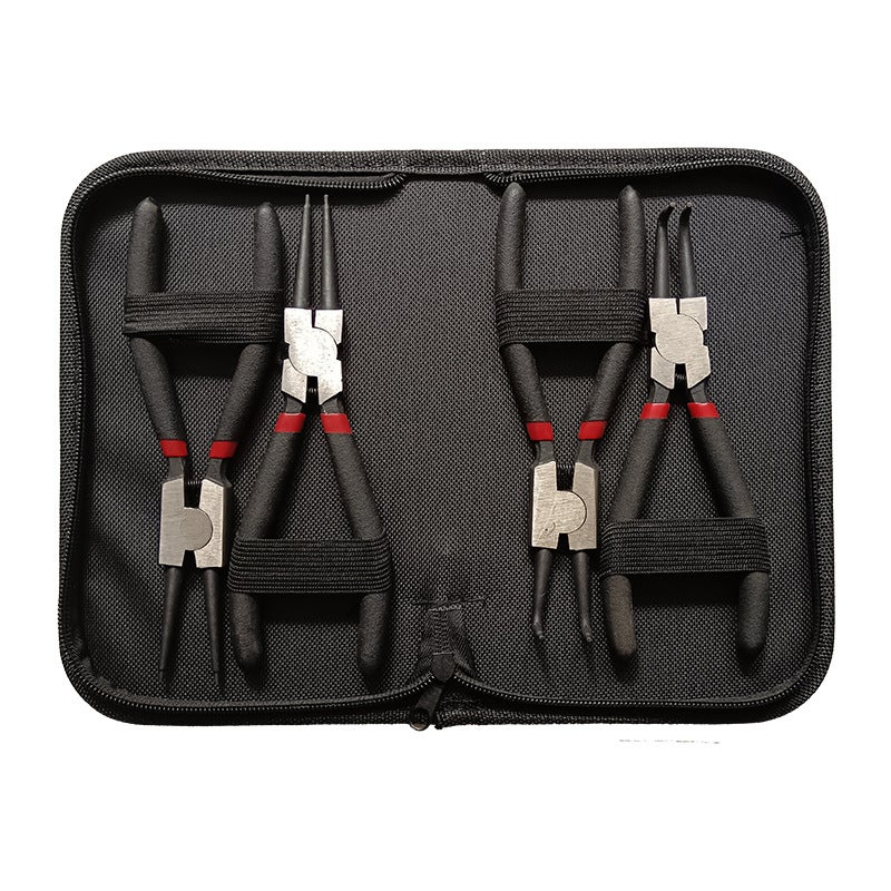 Lot de 4 pince circlips exterieur, pince a circlips interieur avec sac ...