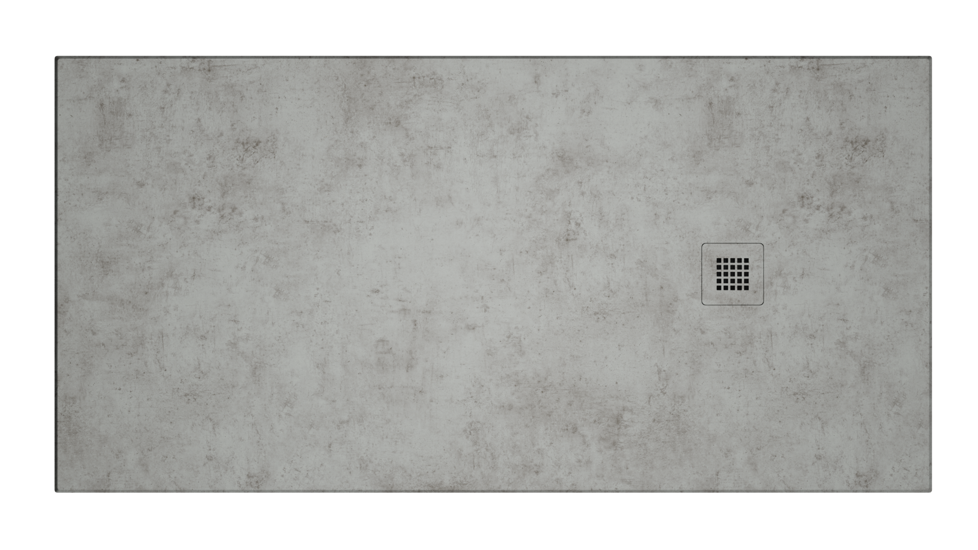 RECEVEUR DE DOUCHE EN RÉSINE LM SLATE PREMIUM - 190x70 - Couleur Cement ...