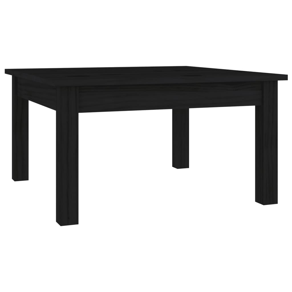 Table basse，Table d'appoint, Table de Salon Noir 55x55x30 cm Bois ...