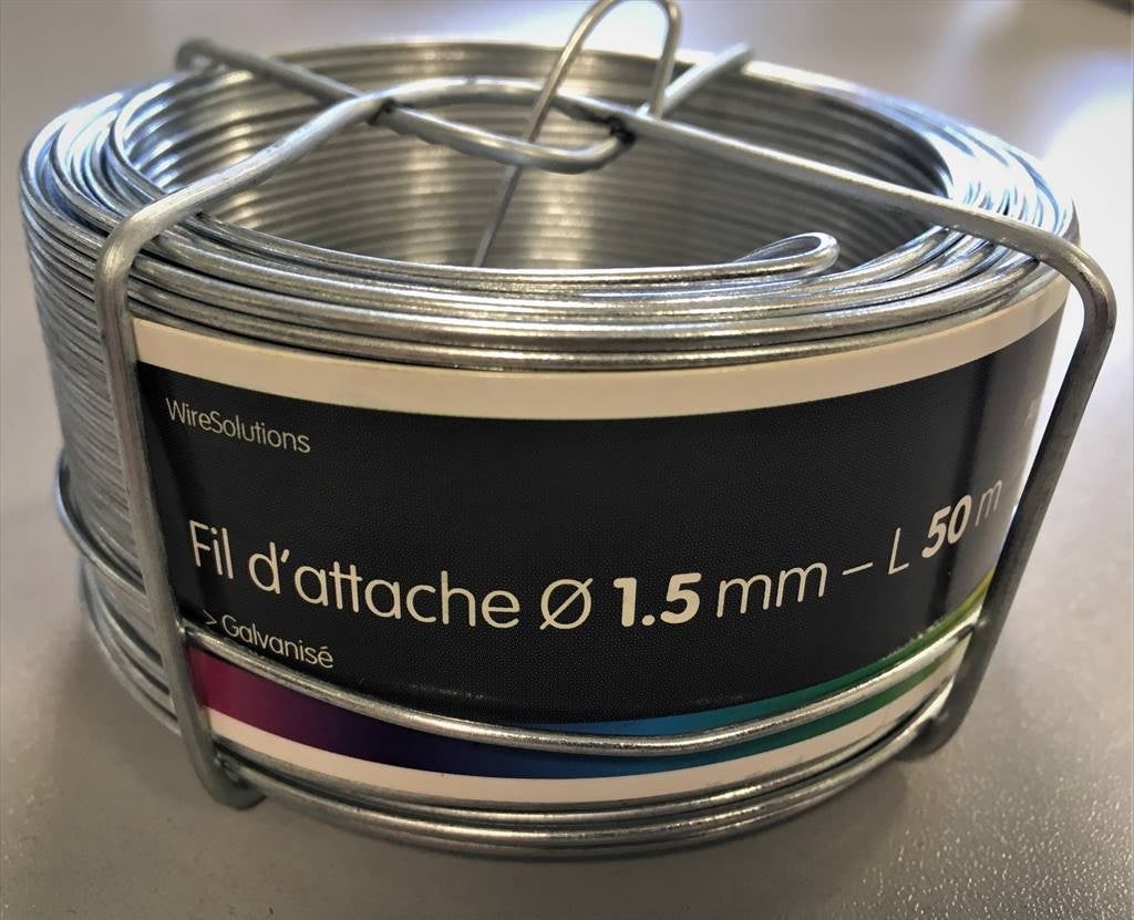 Fil d'attache galva, 1,5 mm x 50 m | Leroy Merlin