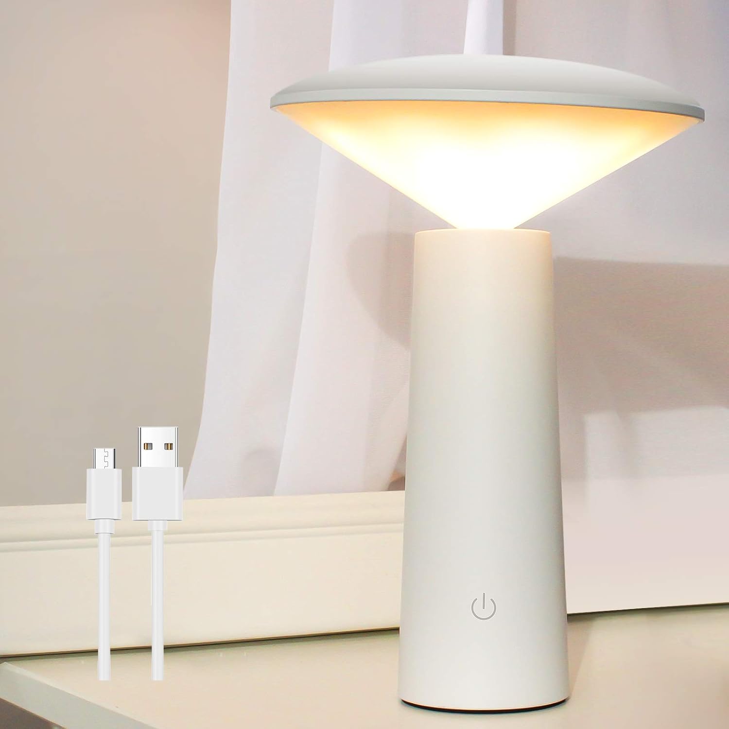 Lampe de table,lampe de chevet LED,lampe de bureau à intensité variable ...