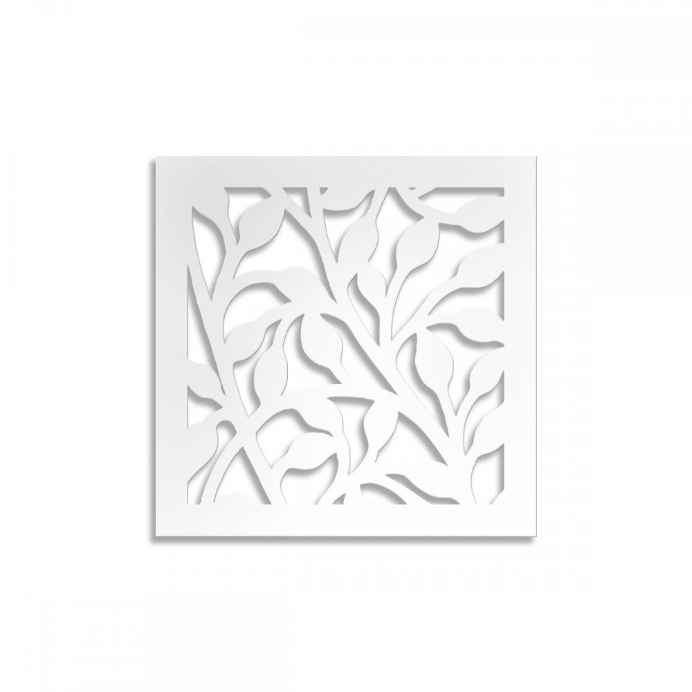 ARBUSTO - Panel PVC Perforado - Parasol Blanco 98x98 cm Espesor 1cm ...