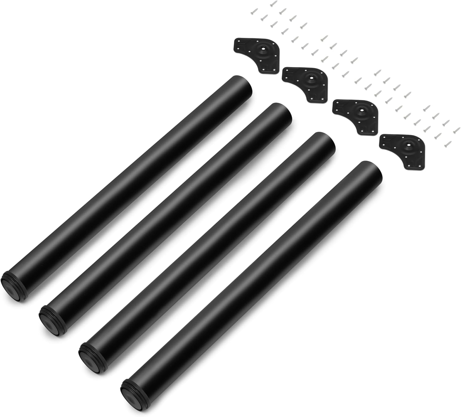 - Patas de Mesa Ajustable Ø60x710mm, Juego de 4 Patas de Mesa de Acero ...
