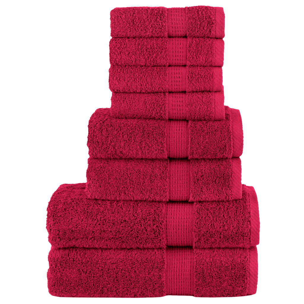 Ensemble de serviettes de qualité supérieure SOLUND 8 pcs rouge | Leroy ...