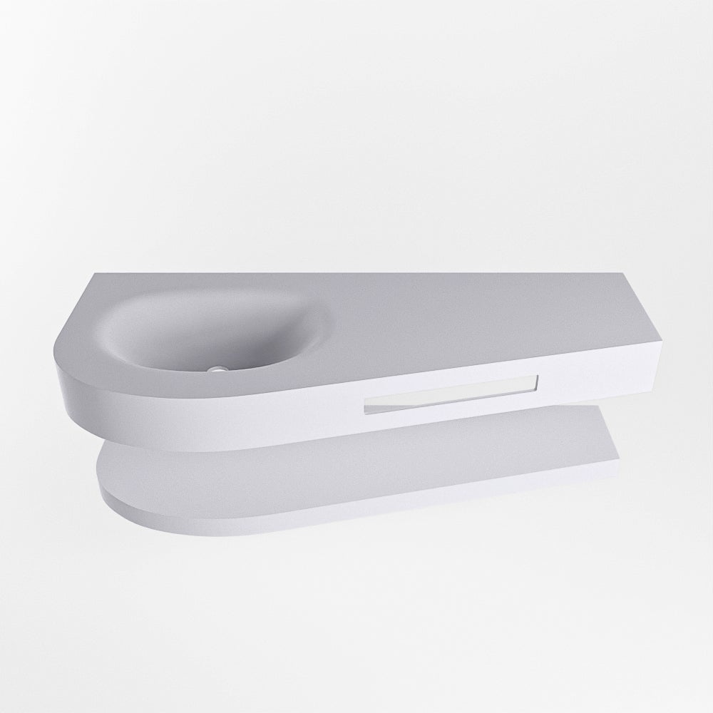 MONDIAZ RIVA 120cm con Lavabo con repisa color Cale. con Lavabo DULCET ...