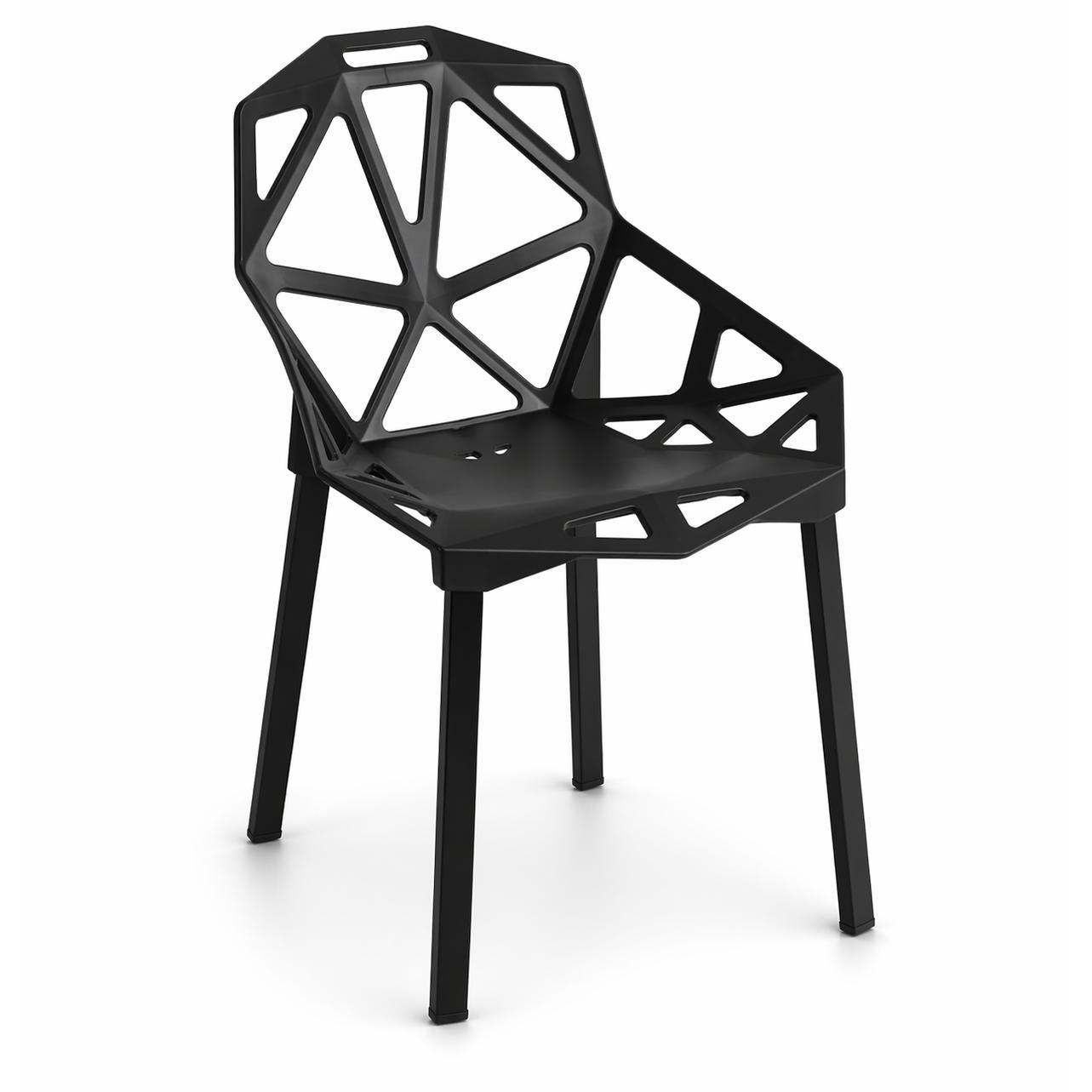 Orion91official - electra chair black polypropylene seat black ...