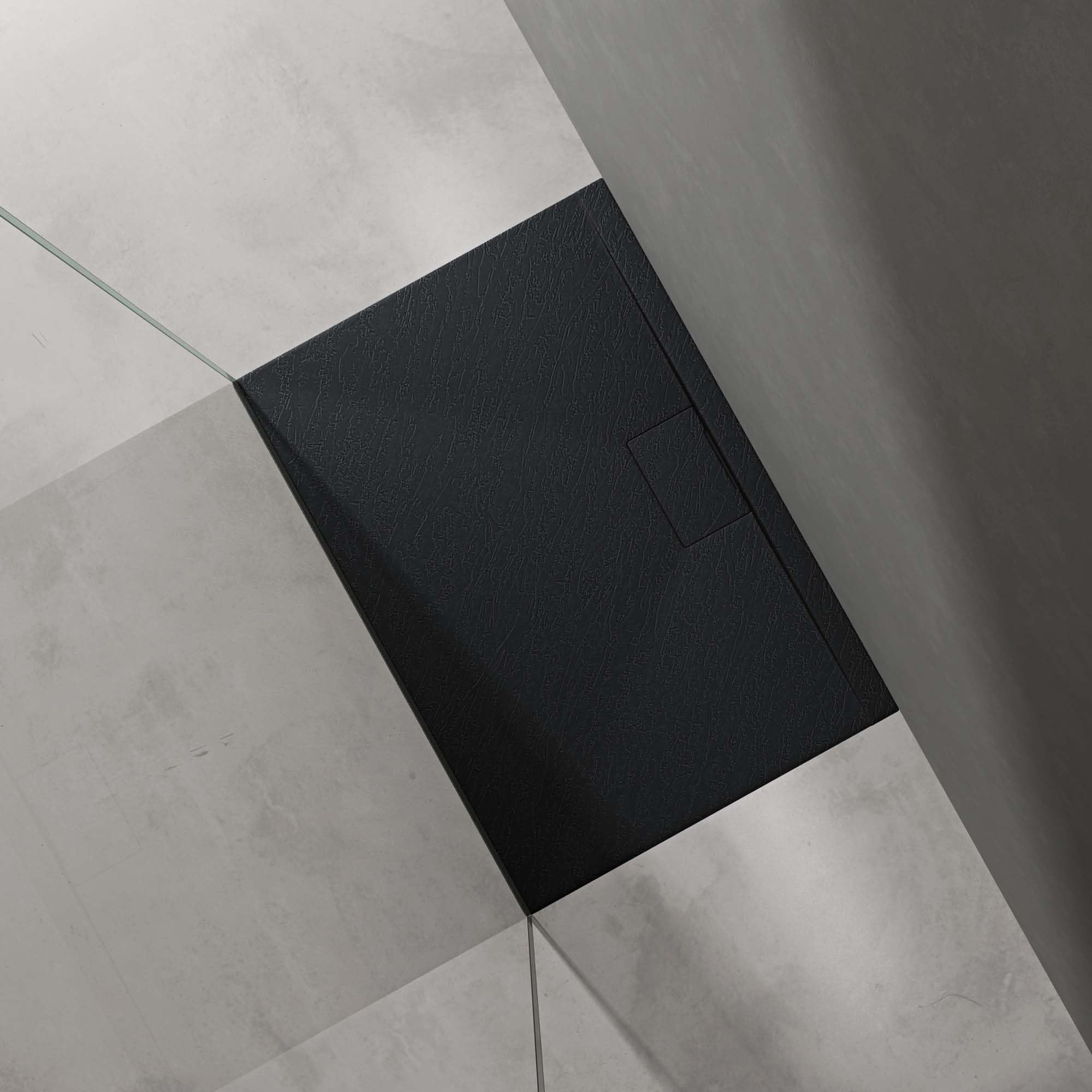 Doporro Receveur de Douche Bac à Douche Ultra Plat en Solid Surface ...