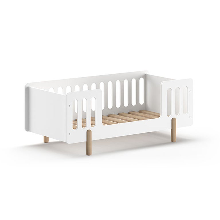 Lit banquette 70x140 sommier inclus Smile Blanc | Leroy Merlin