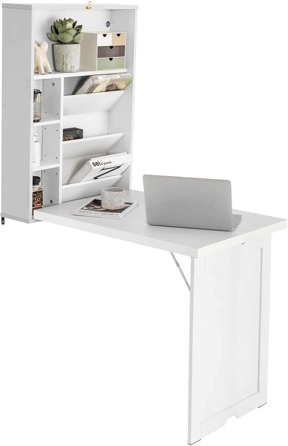 Bureau Mural Pliant, Bureau d'ordinateur Convertible, Bureau Suspendu ...