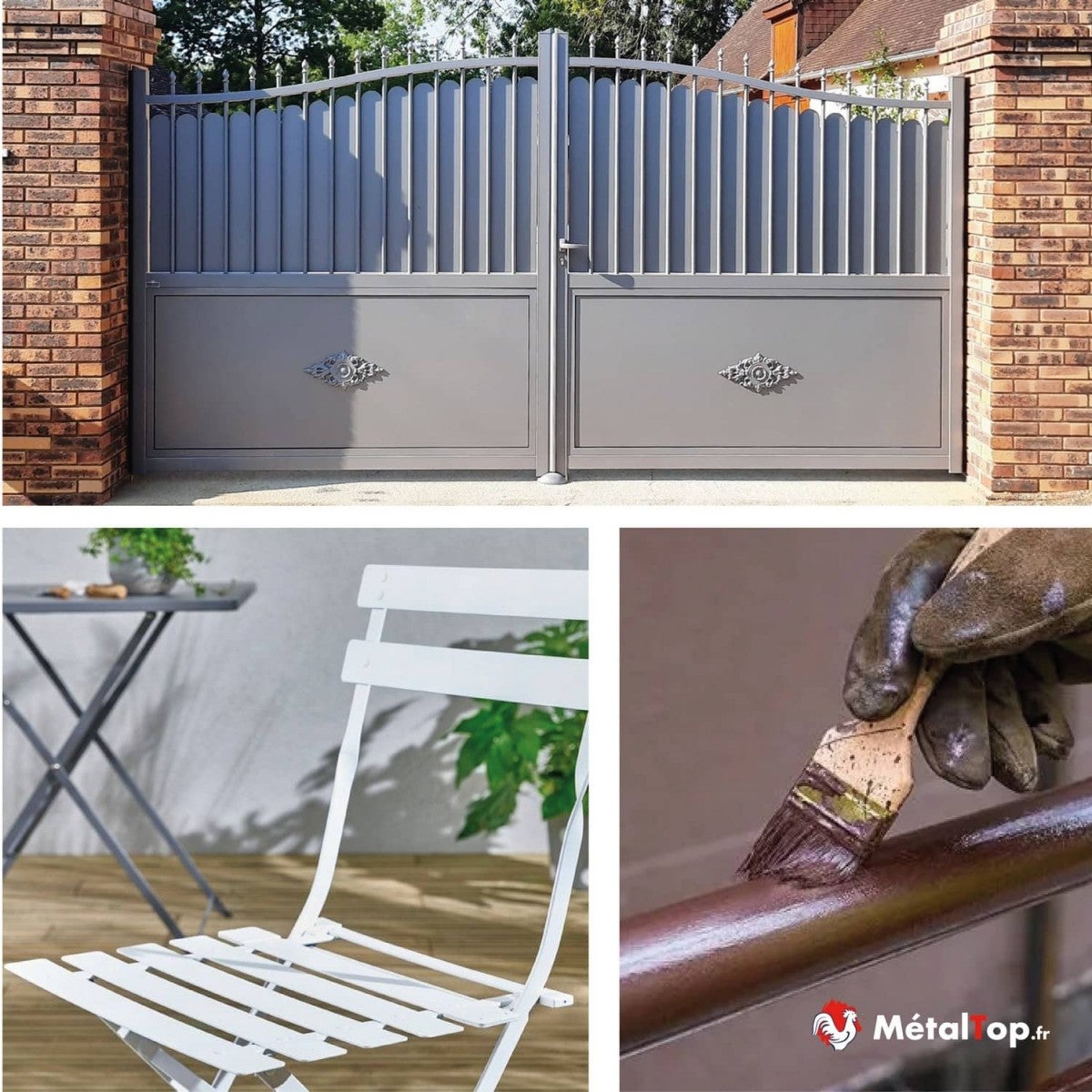 Antirouille Couleur - Metaltop - Jaune soufre - RAL 1016 - Bombe 400mL | Leroy Merlin