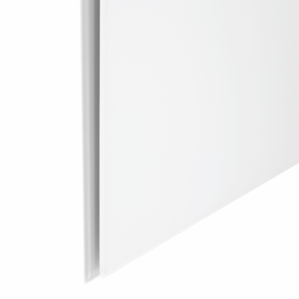 Tableau en verre Premium avec fixation aveugle - 60x90 cm - Blanc ...
