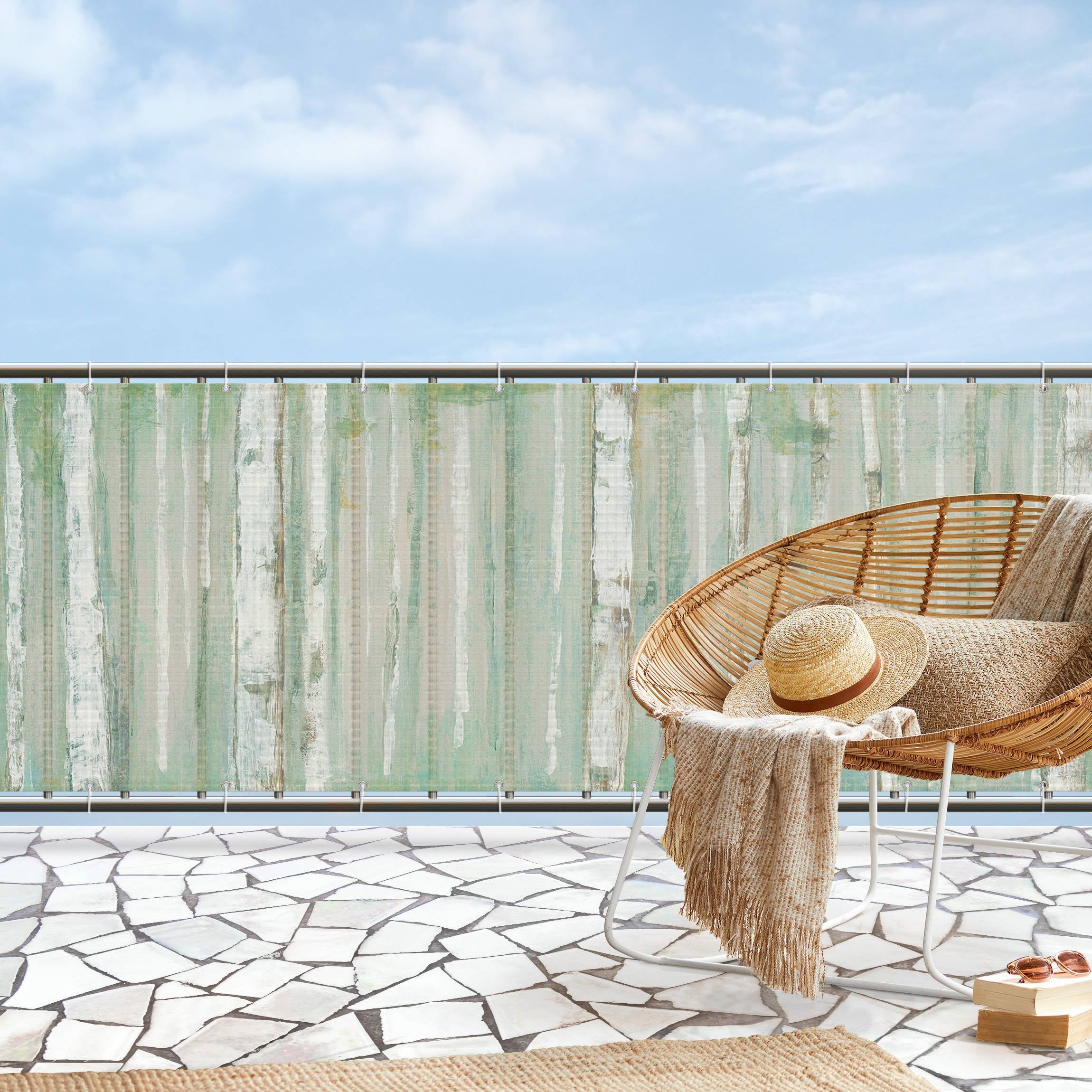 Brise-vue pour balcon - Hêtres rayonnants 300 x 50 cm | Leroy Merlin