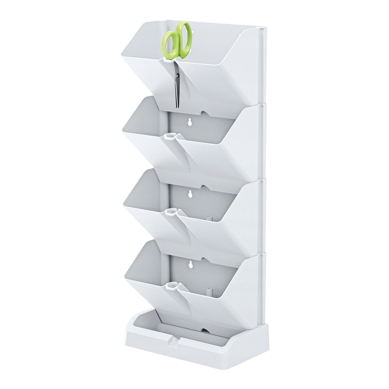 Macetero vertical Prosperplast Mini Cascade de plastico en color blanco ...