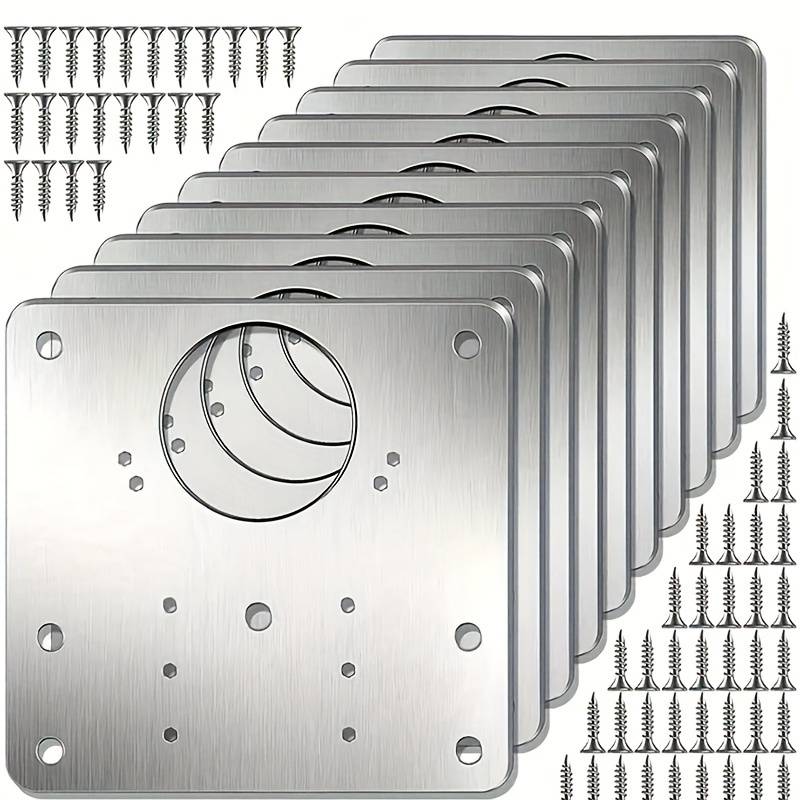 Kit de 10 Charnières Inox avec Vis - Système Complet de Réparation pour ...