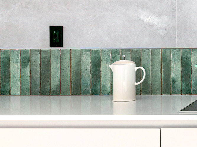 Panneau de cuisine - 1 crédence 1000x200 mm Zelliges rectangles | Leroy ...