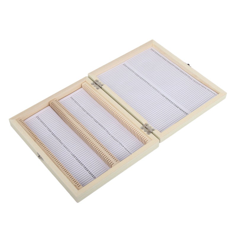 100 lames de microscope en verre préparées pour la biologie, coffret de ...
