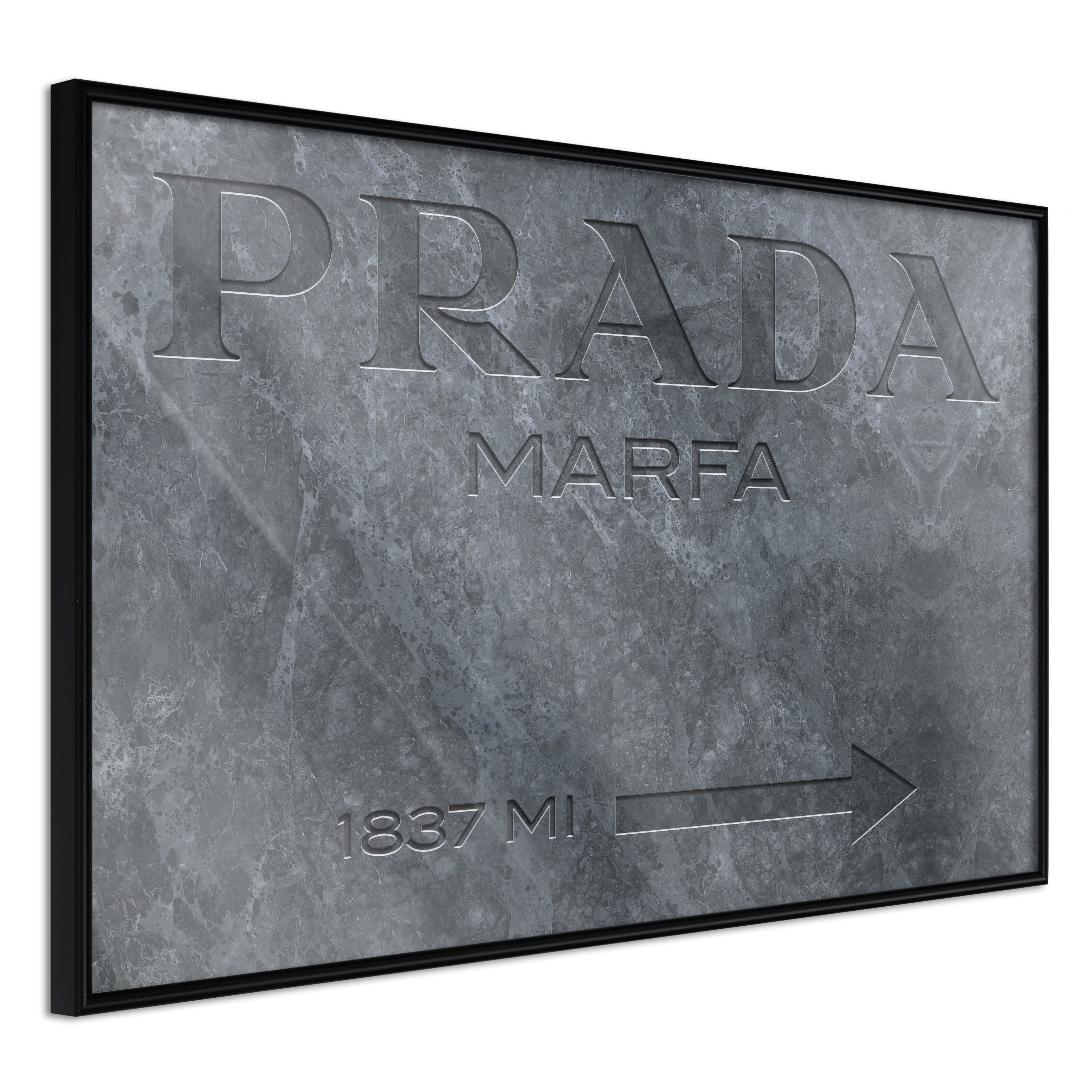 Poster et affiche - Prada (Grey) - 90x60 | Leroy Merlin