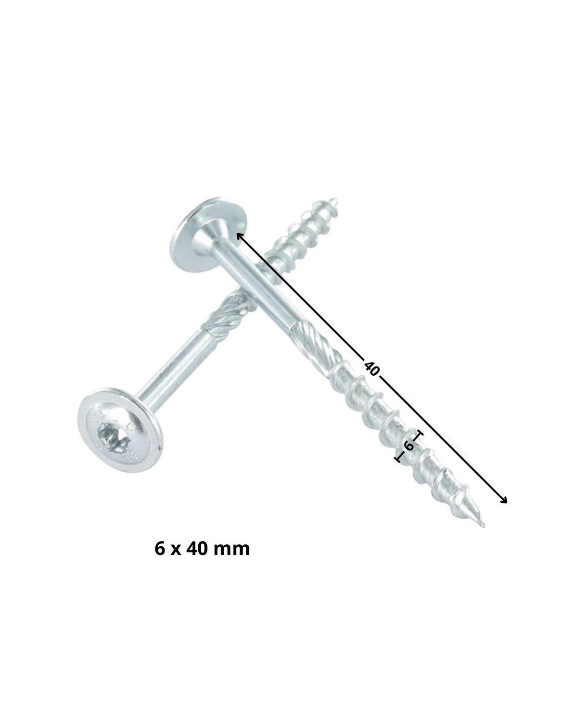 Vis bois et agglo TEKOR Tête disque TORX T30 Pointe antifendage cut ...