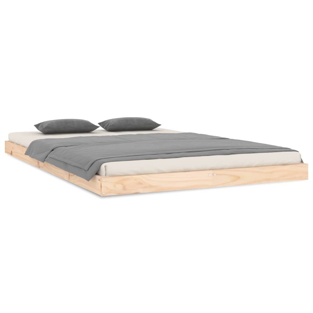 Lit Adulte | Lit double | Cadre de lit 120x200 cm bois de pin massif ...