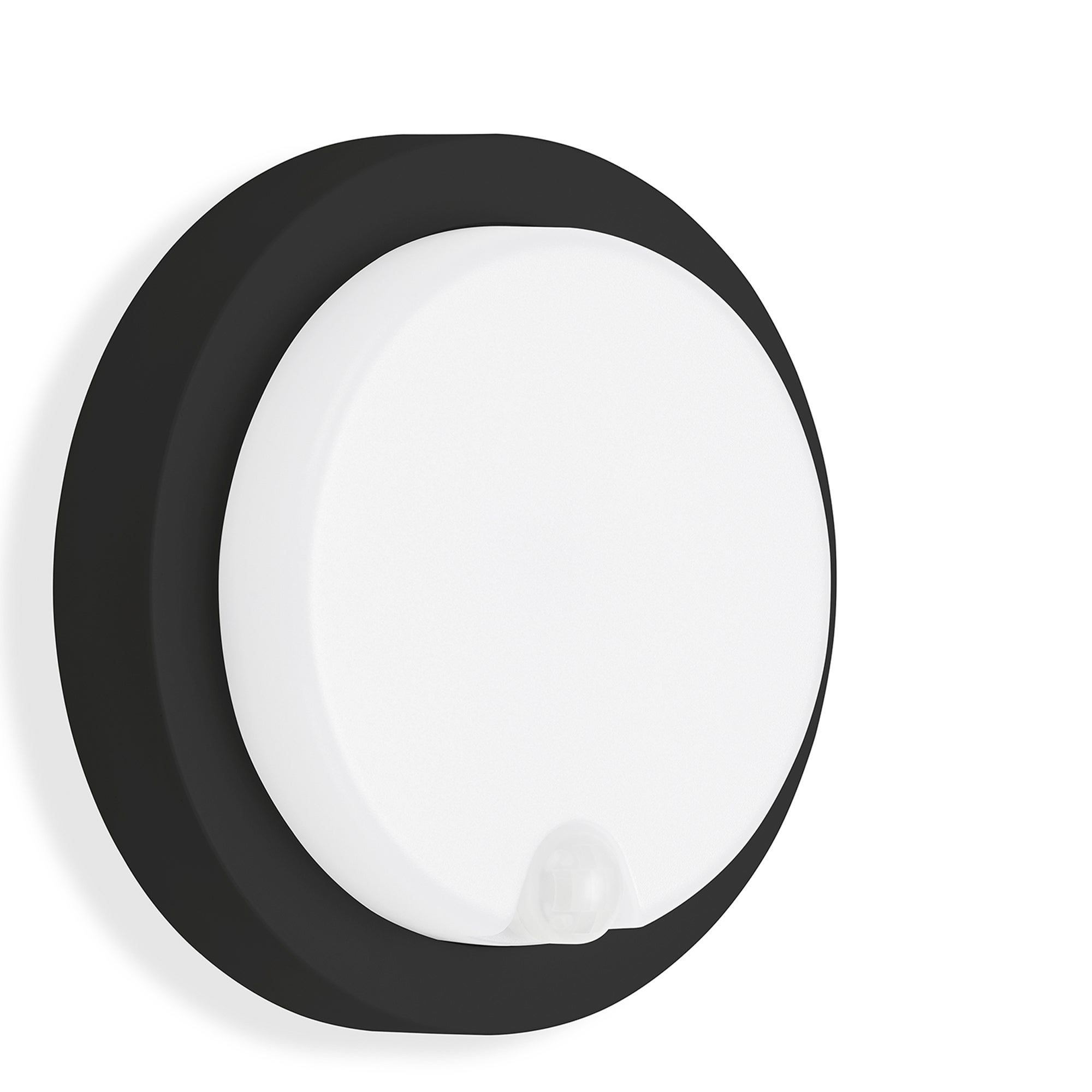 Appliques murales d'ext rieur LED d tecteur de mouvement IP44 17 cm 12 W noir Telefunken | Leroy ...