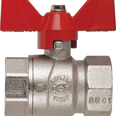 VANNE À SPHÈRE NORMALE FF PAPILLON PERFECTA FIV LAITON NICKELÉ 3/4F ...