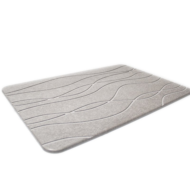 Tapis de bain en terre de diatomées 60 x 40 cm - Pierre absorbante ...