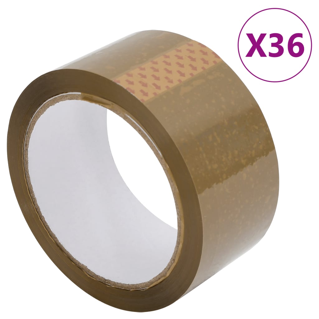 Ruban d'emballage 36 pcs marron 48 mm x 66 m | Leroy Merlin