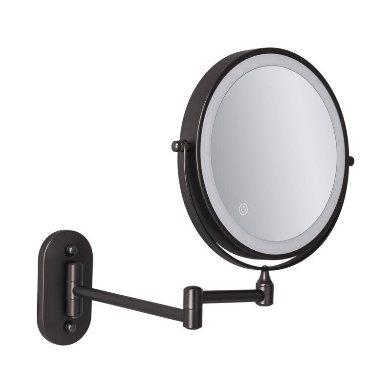 Aumento LED para espejo de pared de 8 '', recargable por USB con 1X/7X ...