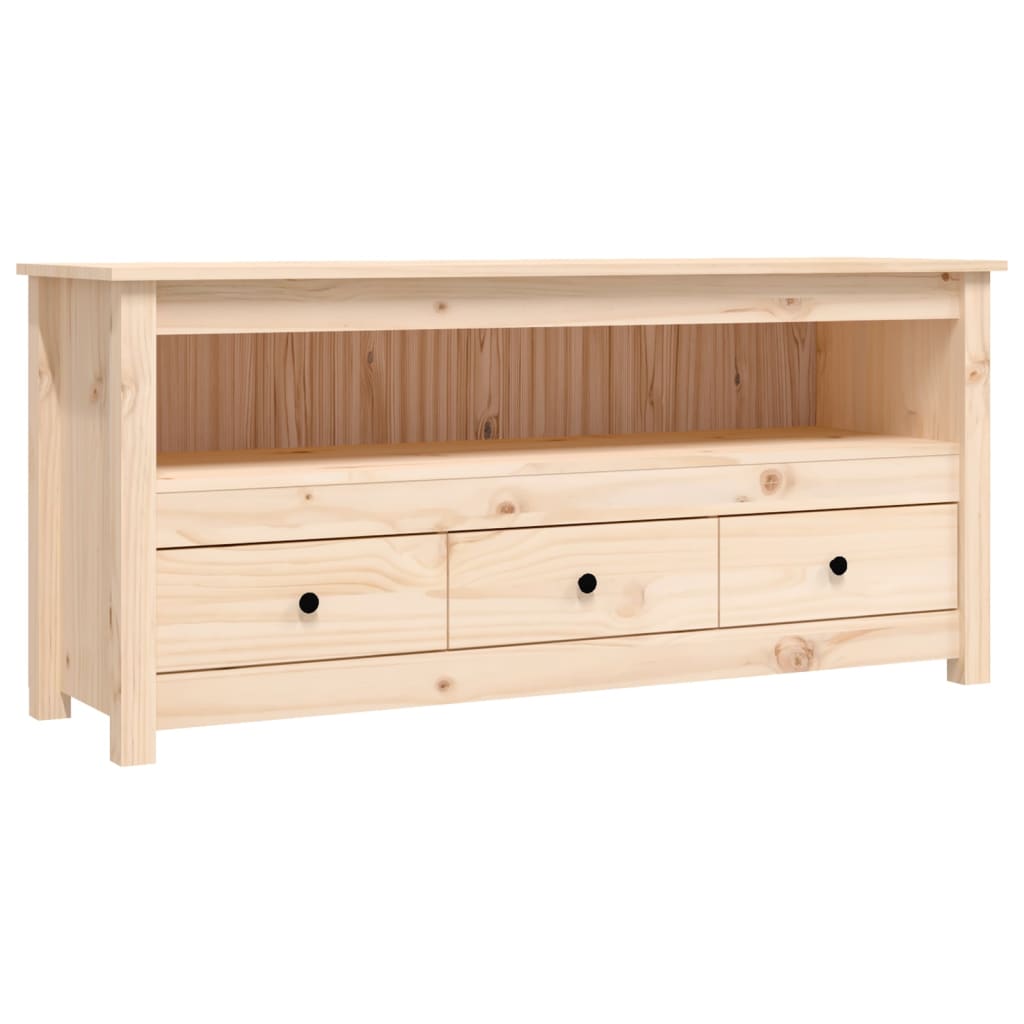 Meuble TV，Banc TV Moderne，Meuble de Rangement 114x35x52 cm Bois de pin ...