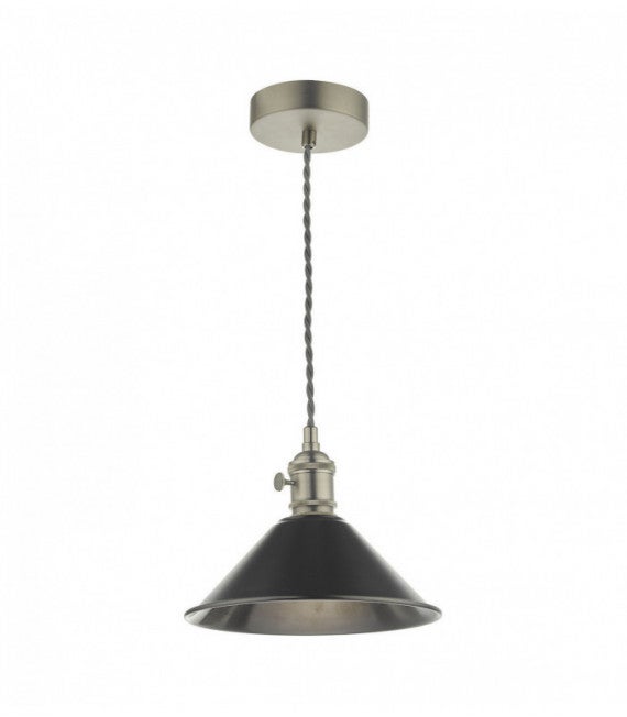 Suspension Hadano Étain antique,chrome antique 1 ampoule 117cm | Leroy ...