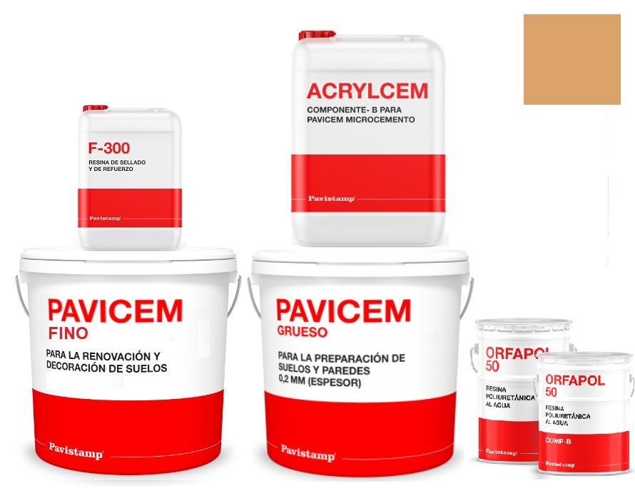 Kit Microcemento 15 m2 BICOMPONENTE - Paredes y suelos cerámica o ...