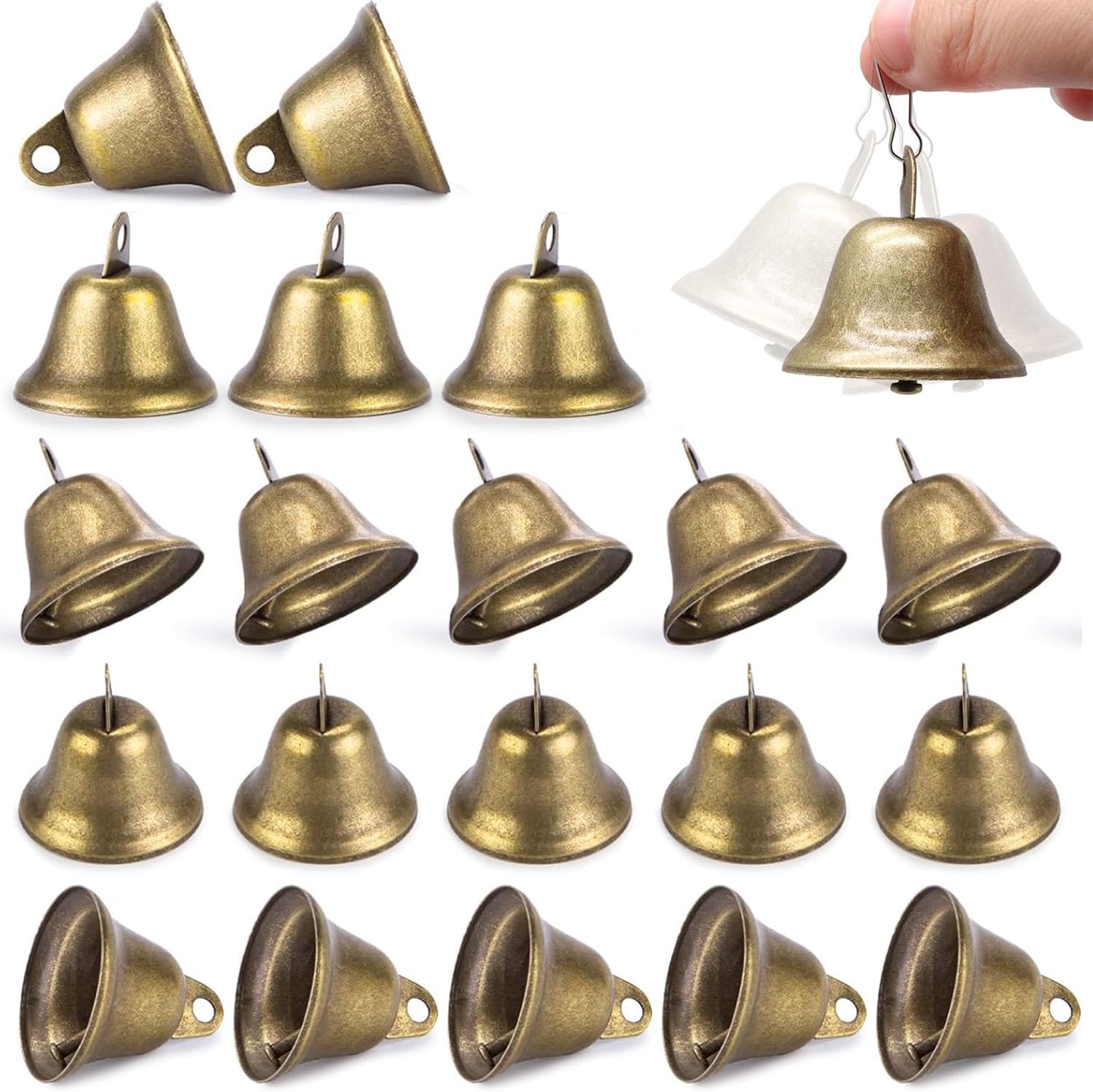 20 Pièces Petite Clochette Vintage Bronze, Clochette Artisanat ...
