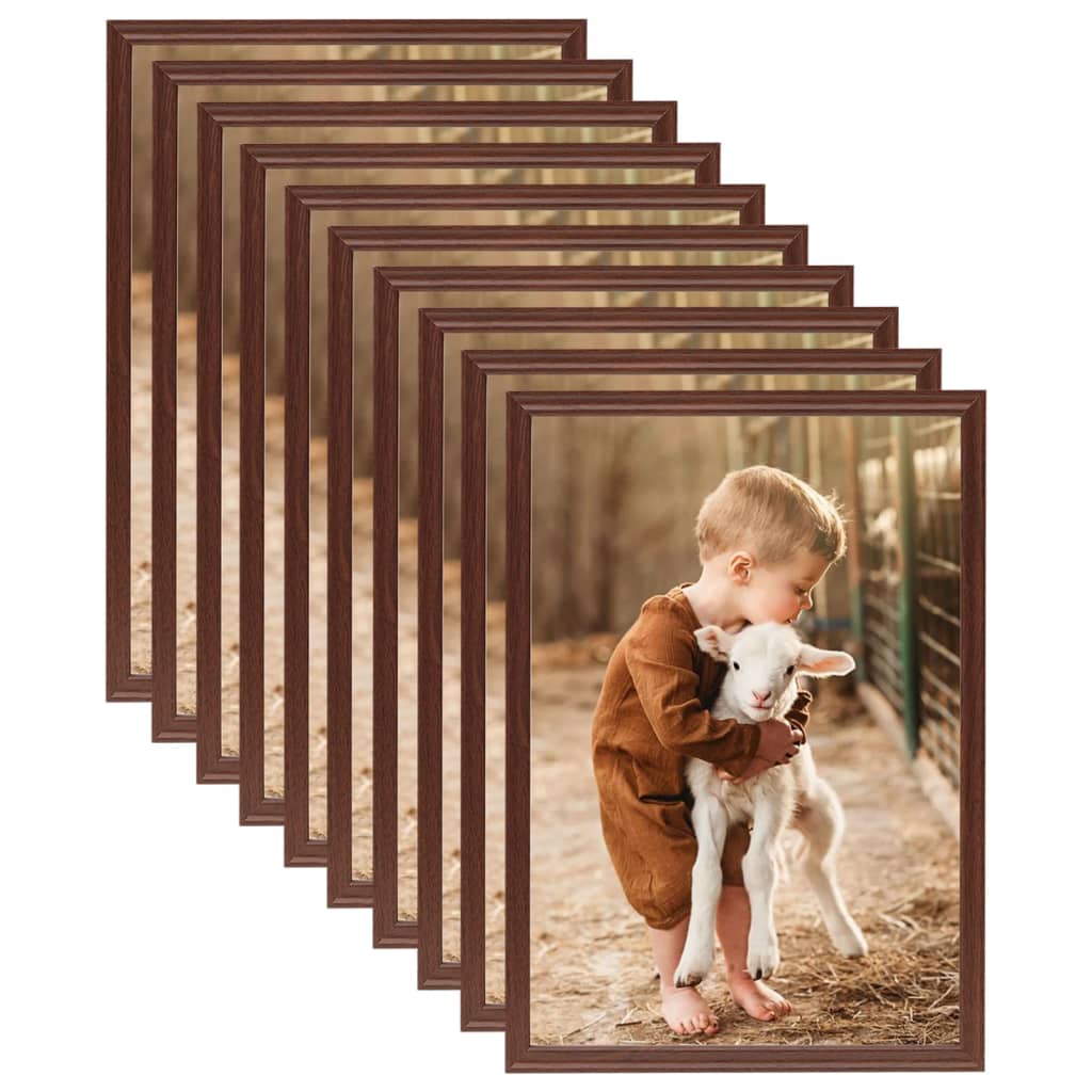 Collage de cadres photo 10 pcs de table Marron 15x21 cm MDF vidaXL ...