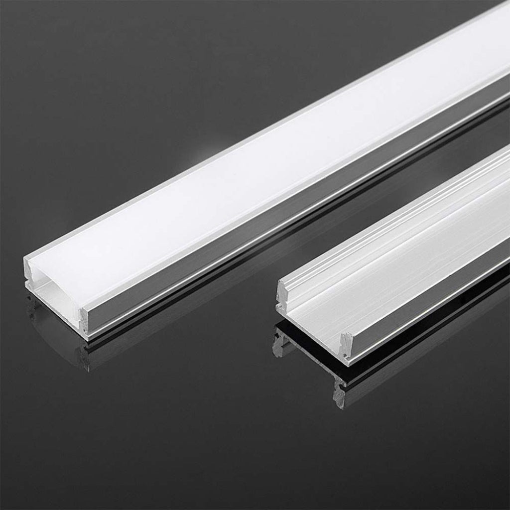 Profilé en aluminium de couleur argent pour bande LED Couverture ...