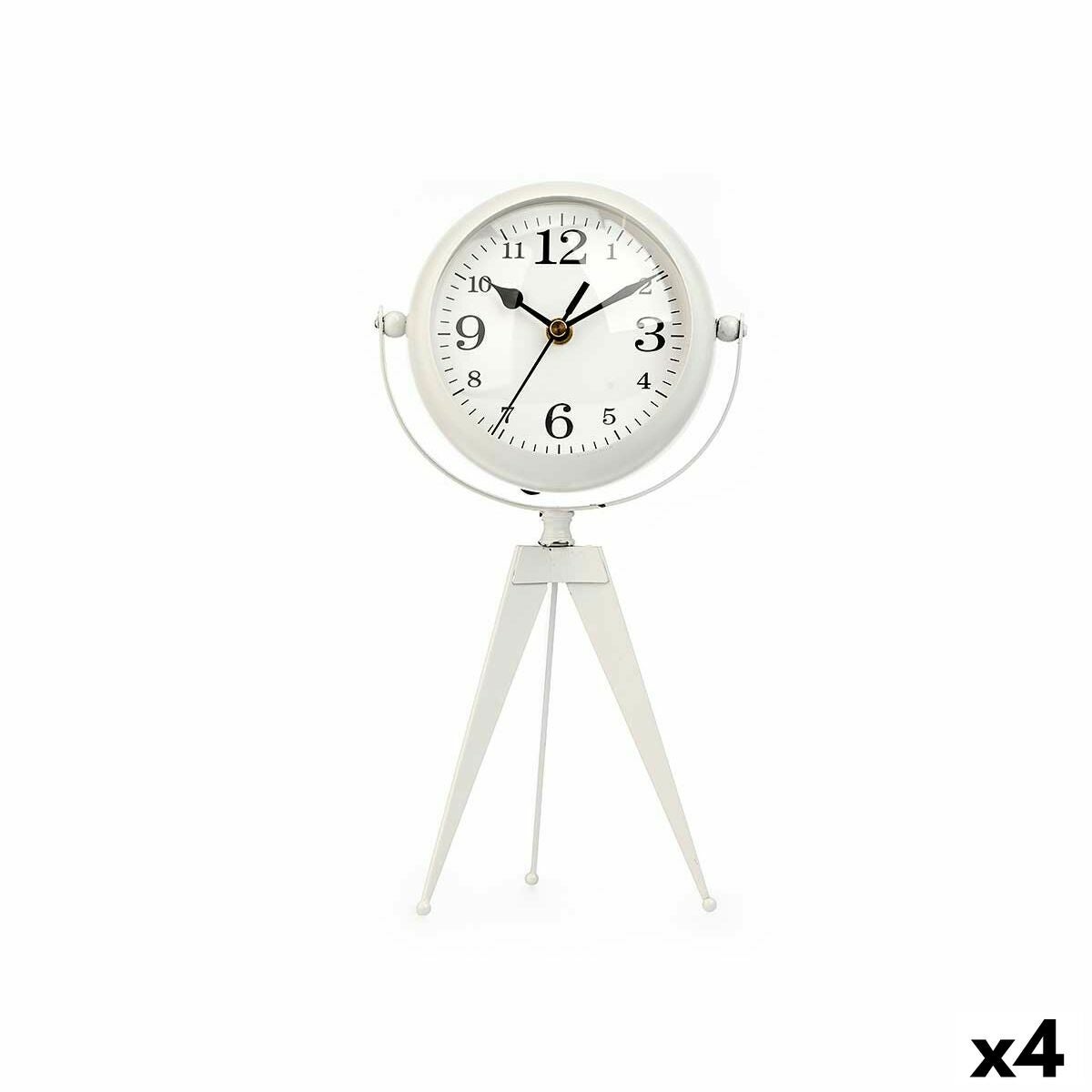 Horloge de table Tripode Blanc Métal 14 x 30 x 11 cm (4 Unités) | Leroy ...