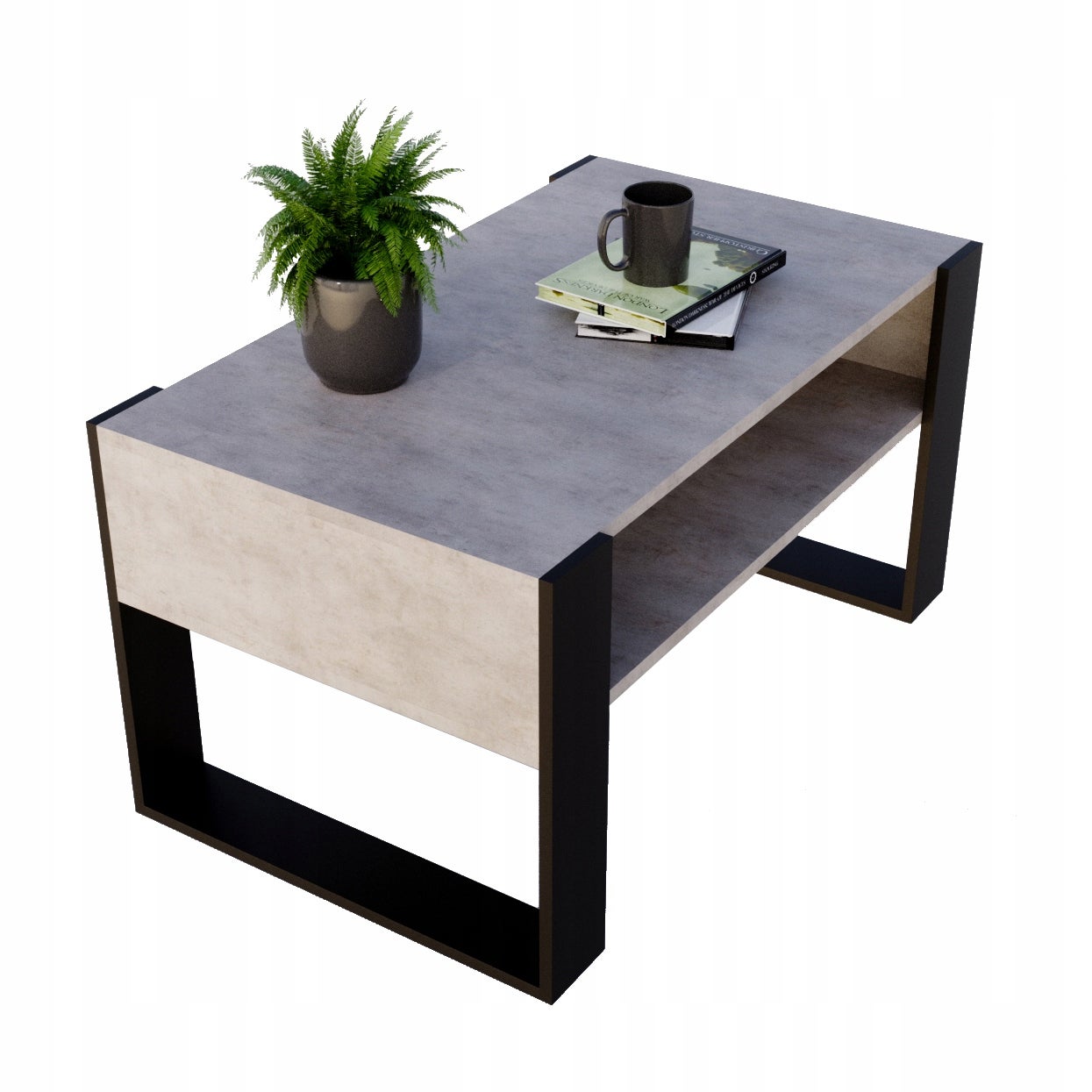 Table basse Karo92 moderne et stable en panneaux de bois pour salon ...