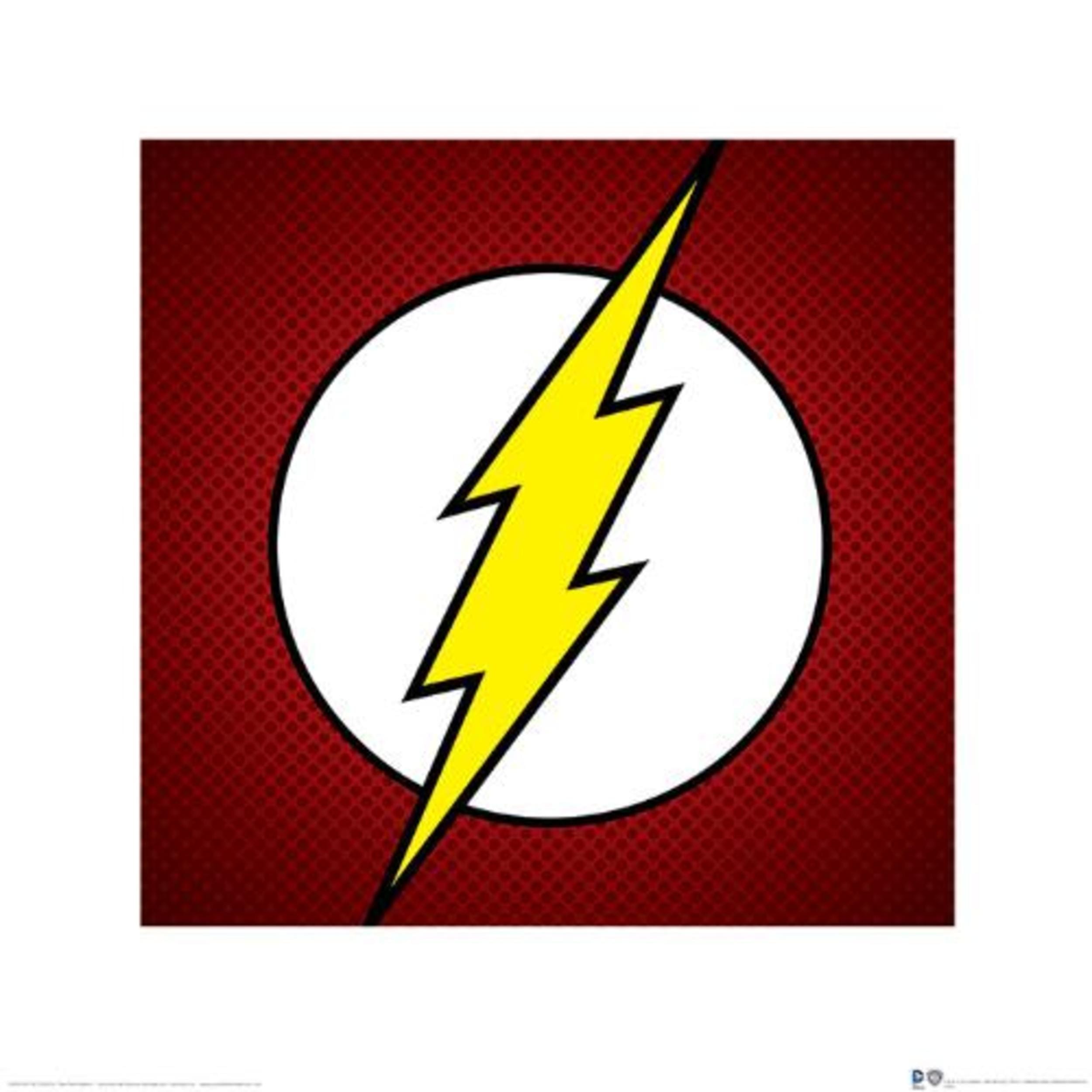 Affiche Art DC Comics - The Flash - Symbol 40x40cm | Leroy Merlin
