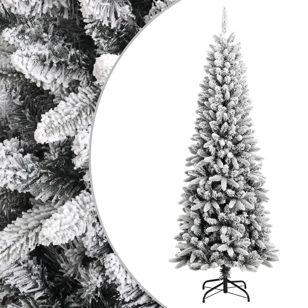 Sapin de No?l artificiel avec neige floquée 240 cm PVC et PE | Leroy Merlin