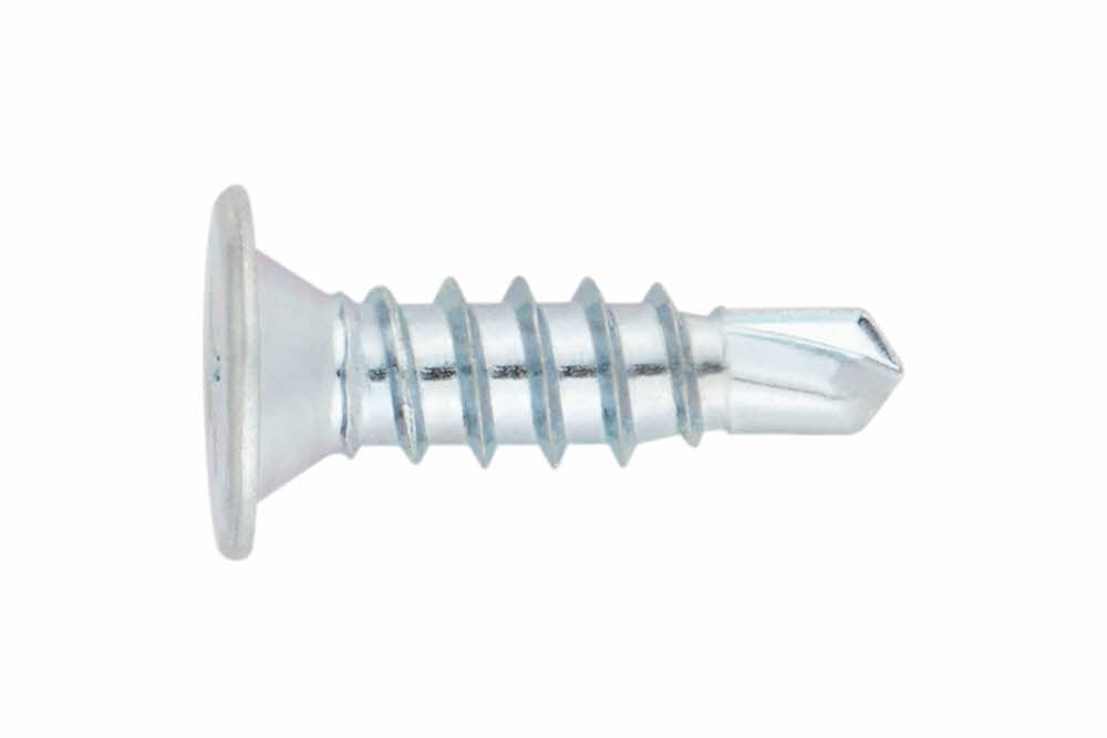 Vis autoperceuse filetées à tôle et PVC - Tête extra plate - Empreinte ...