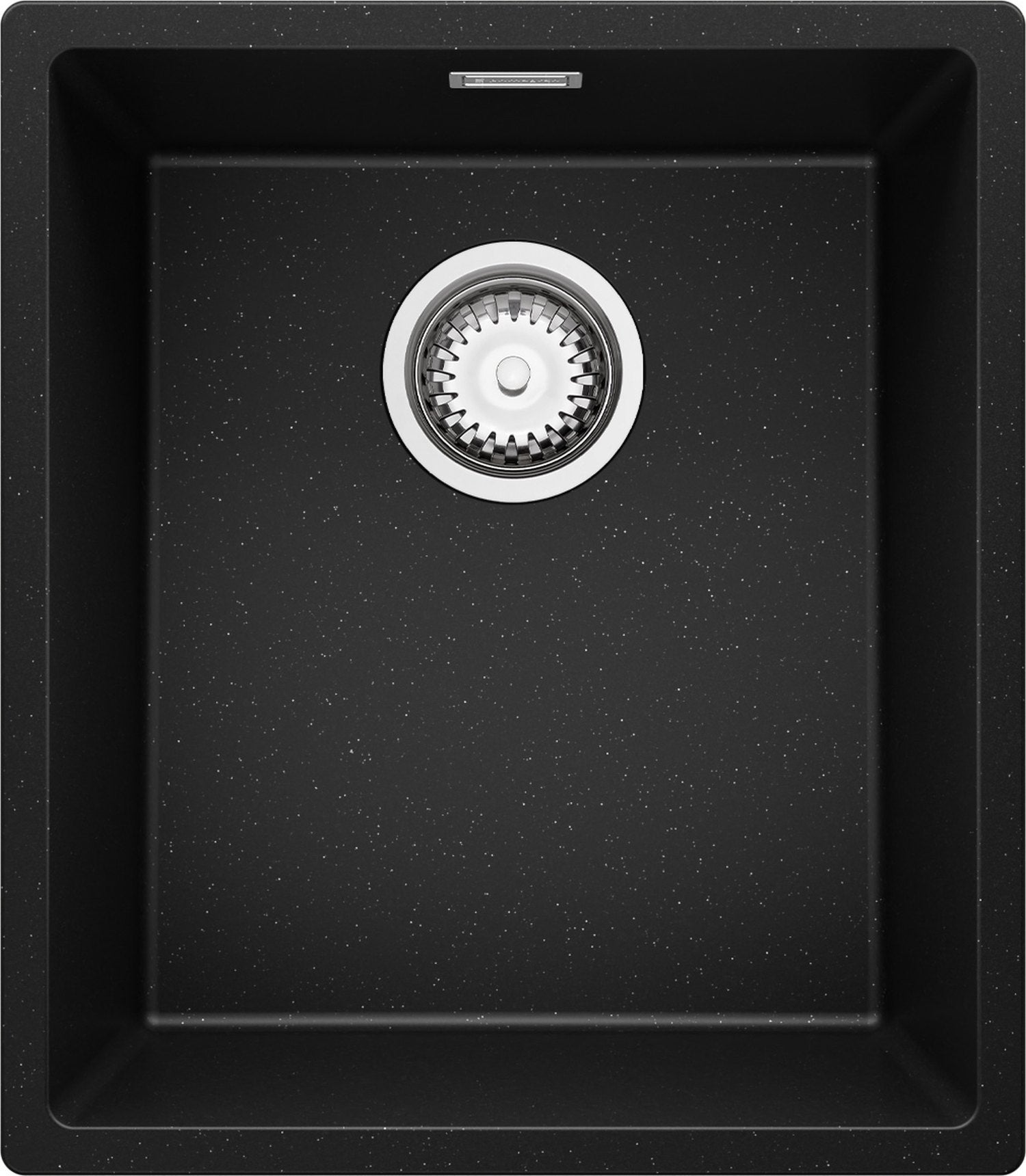 Evier Sous Plan Noir Métallisé 41x47cm, Evier en Granit 1 bac + Kit de ...