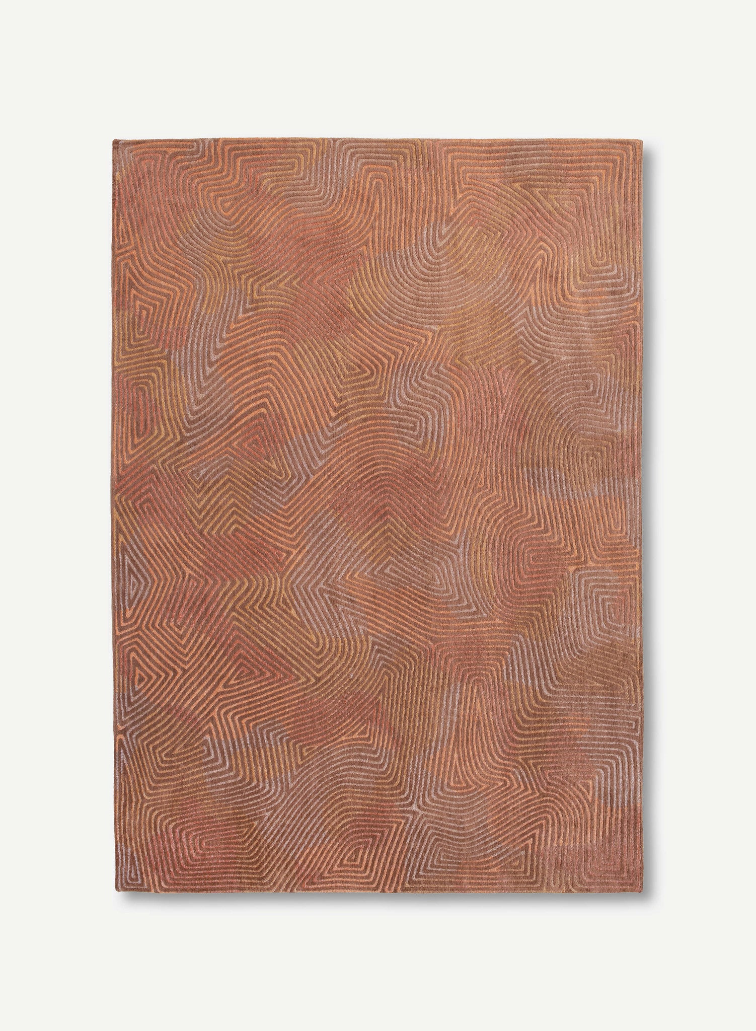 Motif corail - Tapis structuré de méditation - Volcano - Rond 240 CM ...