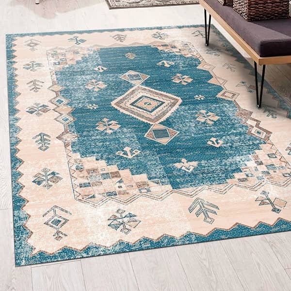Tapis Vinyle style texture marocain 164 X 115CM | Leroy Merlin