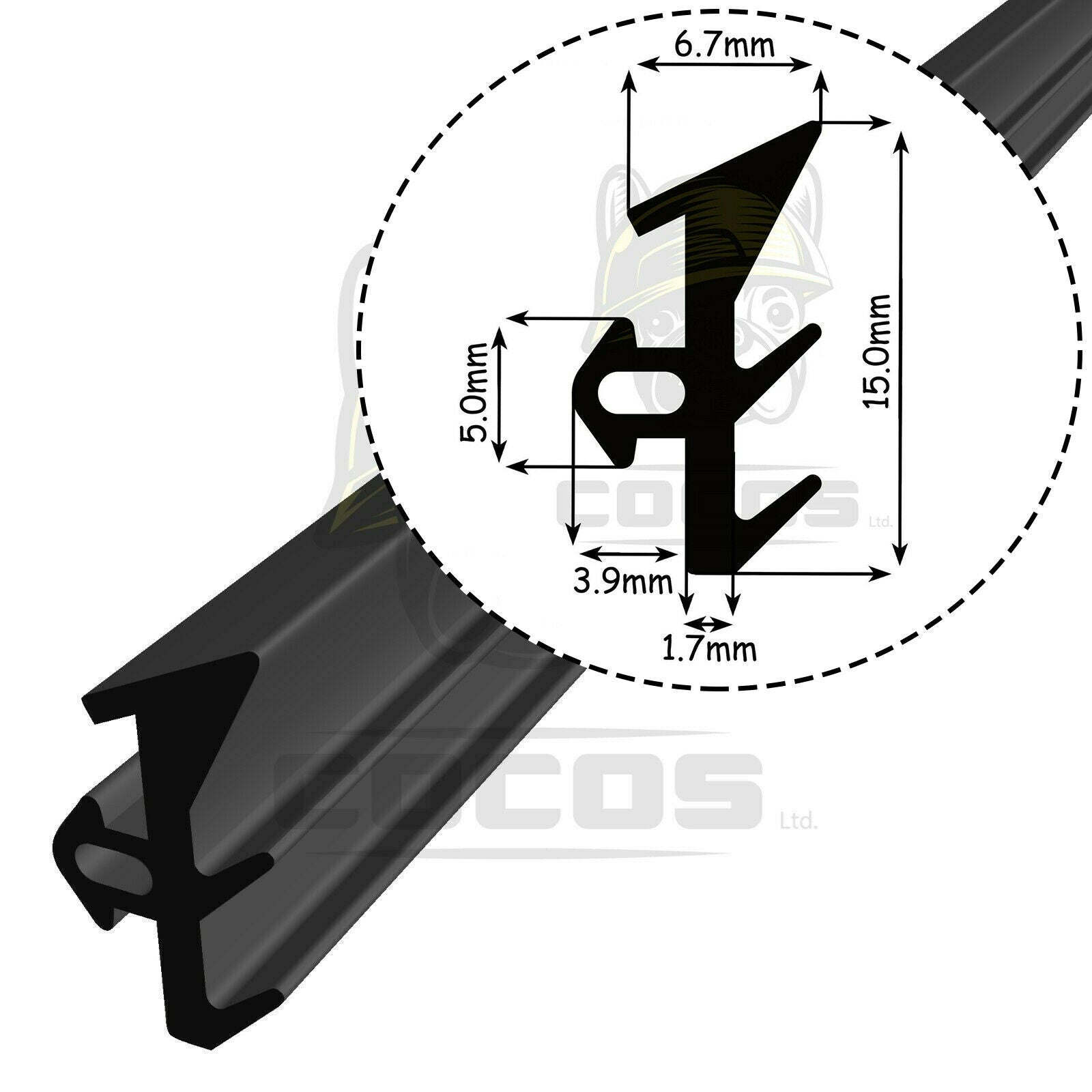 Joint de fenêtre EPDM noir WS001 20 m joint pour fenêtre joint de porte ...