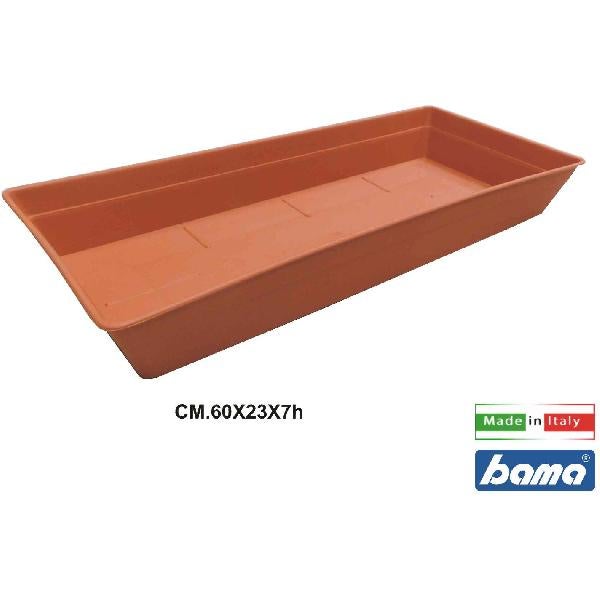 Bama 20095 Sottovaso Rettangolare cm 60x23 Terracotta | Leroy Merlin