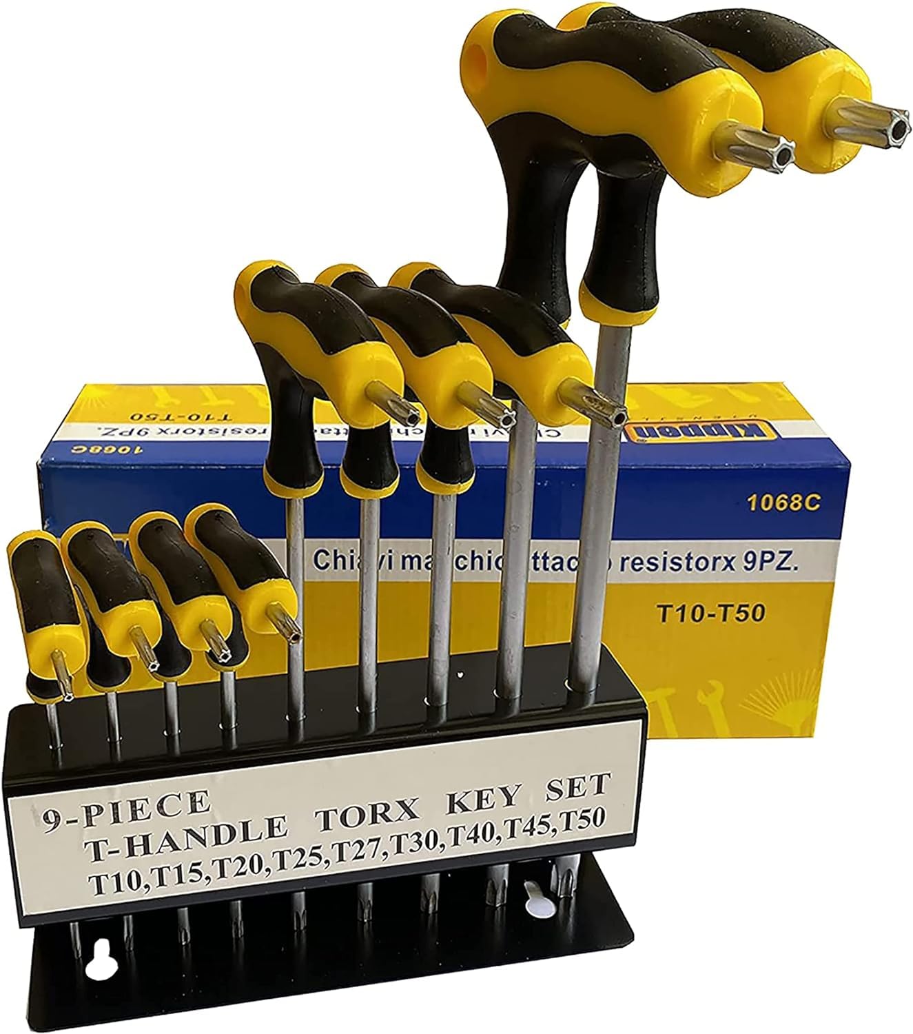 KIPPEN 1068CX - Set 9 PCS di Chiavi Resistorx Doppie con Impugnatura in ...