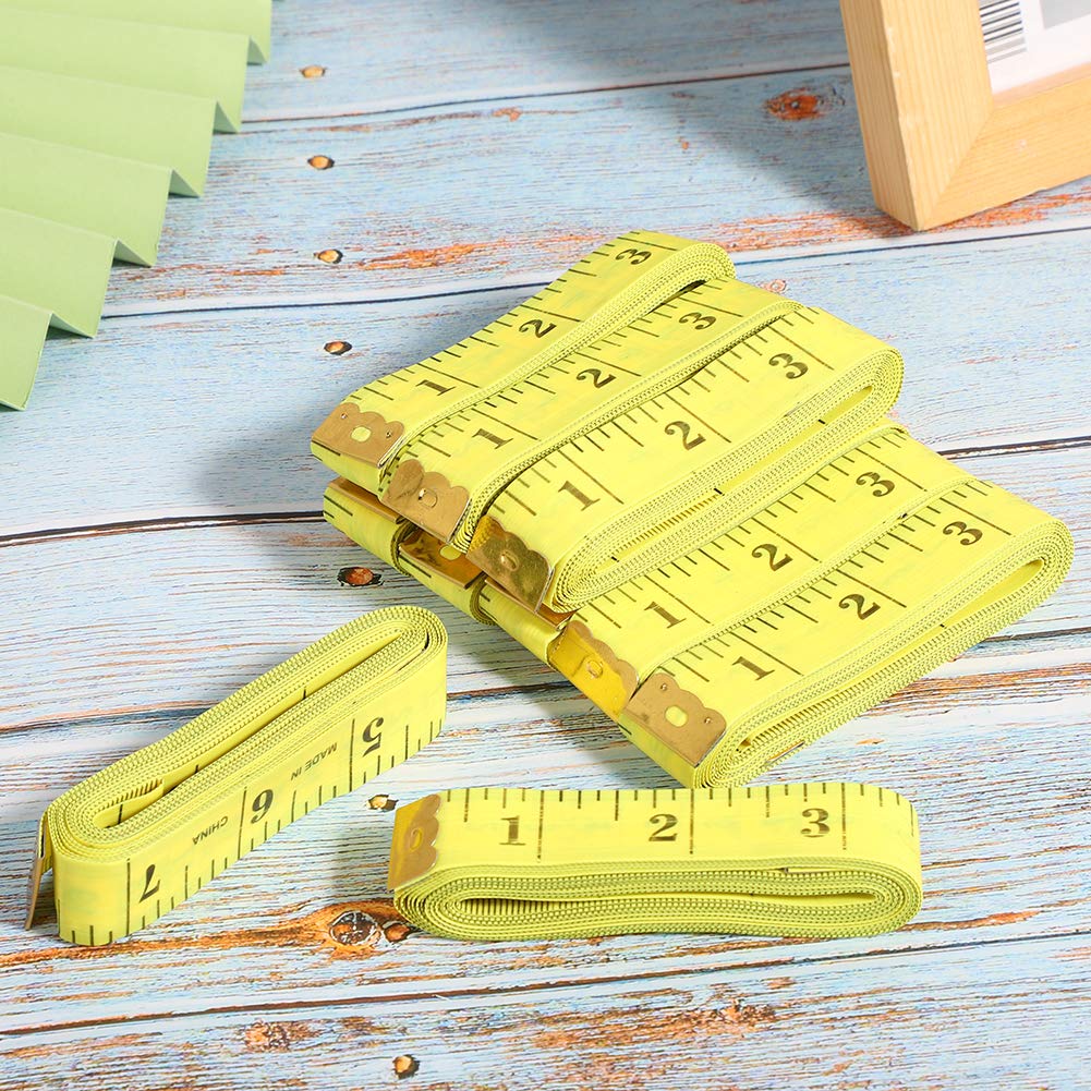 Lot de 10 rubans de mesure flexibles à double échelle pour mesurer le ...